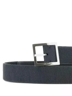 Orciani Frosted Leather Belt - Blue