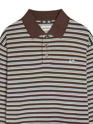 DAMSON MADDER Remie Long-sleeve Polo Top - Brown