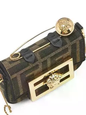 Fendi X Versace Nano Fendace Baguette Shoulder Bag