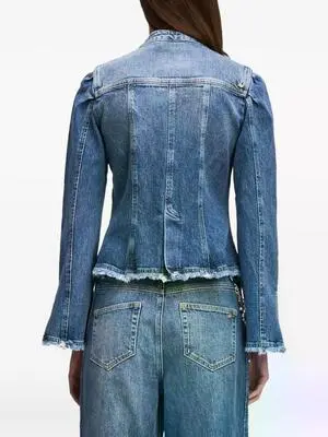 Cinq À Sept Avril Frayed Denim Jacket