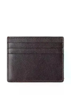 Versace Severine Leather Card Holder - Brown
