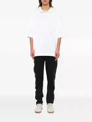 JUUN.J Logo-print Short-sleeve Hoodie