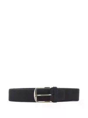 ALBERTO LUTI Buckle-fastening Suede Belt - Blue