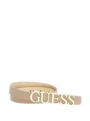 Guess Lefia Logo-plaque Belt - Neutrals