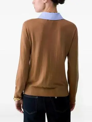 Liu Jo Poplin-detail Sweater