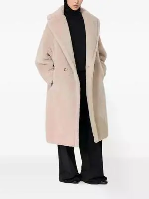 Max Mara Tedgirl Double-breasted Coat - Neutrals