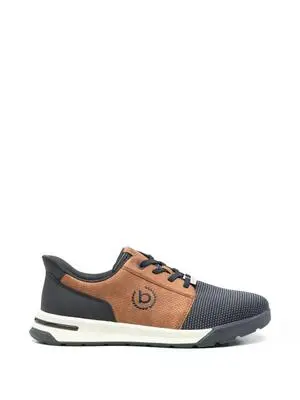 BUGATTI Perforated-details Panelled Sneakers - Blue