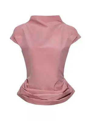 Magda Butrym Draped Cap-sleeve Blouse