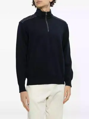 Paul & Shark Quarter-zip Stand-up Collar Sweater
