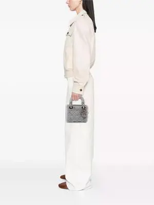 Dior Velvet Cannage Lady Satchel