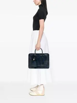 Prada Saffiano Camouflage Print Briefcase Business Bag