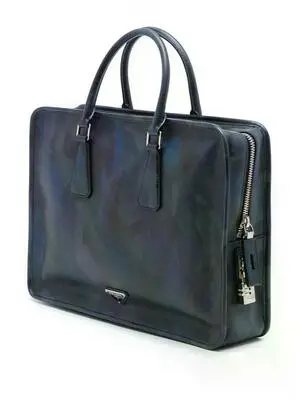 Prada Saffiano Camouflage Print Briefcase Business Bag