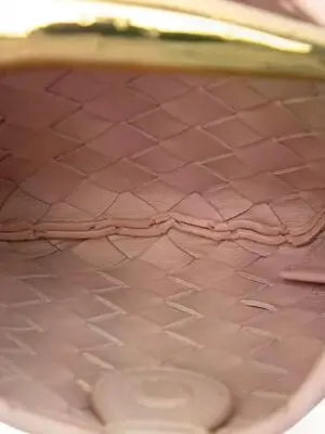 Bottega Veneta 2012-2026 Baby Lambskin Intrecciato Sardine Satchel - Pink