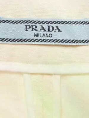 Prada Belted Canvas Shorts
