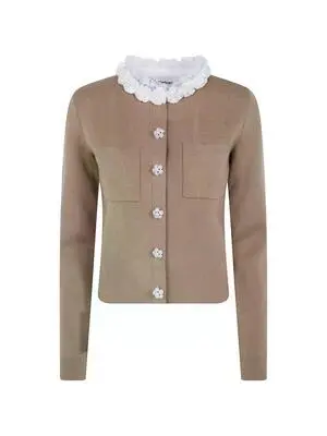 SELF-PORTRAIT Embellished Knit Cardigan