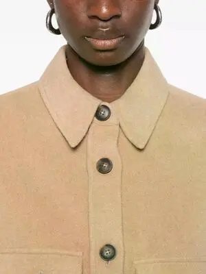 Closed Button-up Shirt Jacket