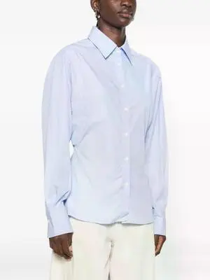 Closed Pleated-back Cotton Shirt