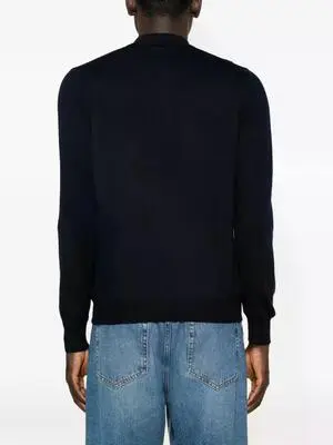 GRAN SASSO Quarter-zip Polo Sweater - Blue