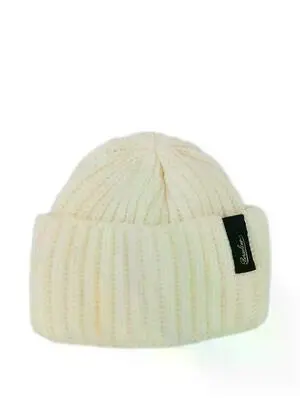 Borsalino Ribbed-knit Beanie Hat - Neutrals