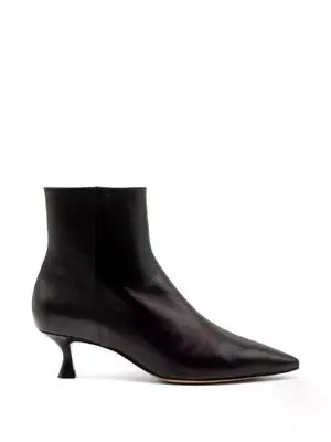 MARA BINI Tapered-toe Leather Ankle Boots