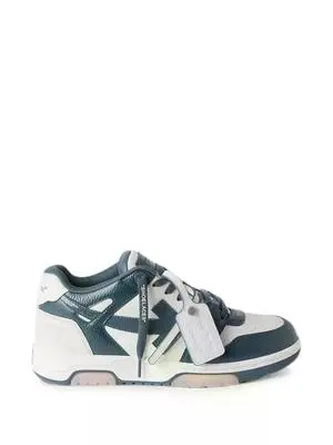 Off-White Leather Lace-up Sneakers - White