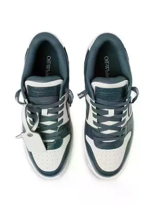 Off-White Leather Lace-up Sneakers - White