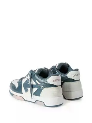Off-White Leather Lace-up Sneakers - White