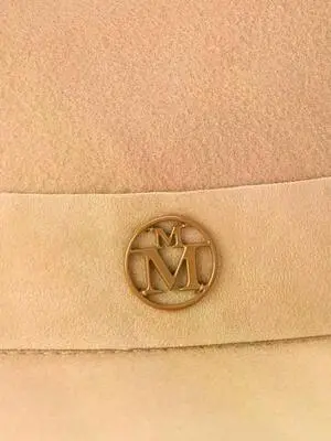 MAISON MICHEL André Logo-detail Fedora Hat - Neutrals