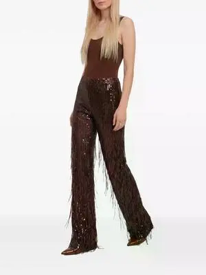 Federica Tosi Sequin-embellished High-waisted Trousers
