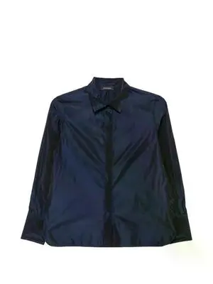 ROSSO 35 Iridescent-finish Long-sleeve Shirt