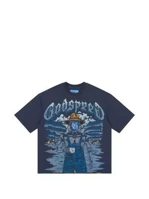 GODSPEED Aura Farm Ii Graphic-print T-shirt - Blue