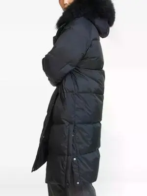 YVES SALOMON Lamb Wool-trim Down Jacket