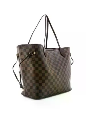 LOUIS VUITTON Neverfull Damier Mm Tote Bag - Brown
