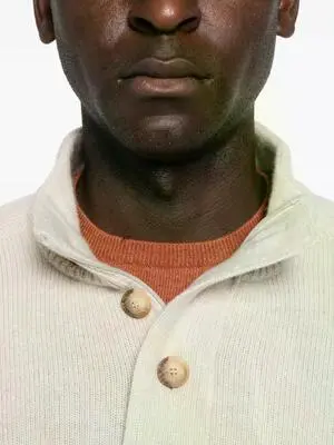 GRAN SASSO Button-up High-neck Sweater