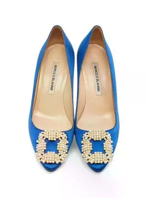 Manolo Blahnik Hangisi Pointed-toe Pumps