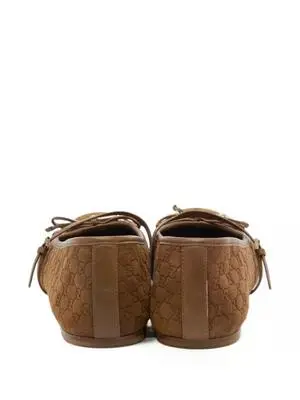 Gucci Horsebit Gg Ballet Flats