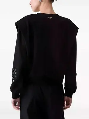 Liu Jo Sweatshirt With Jewel Embroidery
