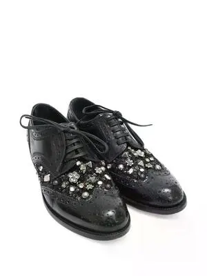 Dolce & Gabbana Studded Embellished Brogue Shoes
