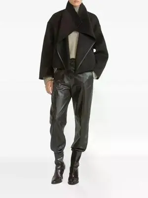 YVES SALOMON Lambskin-trim Double-sided Jacket