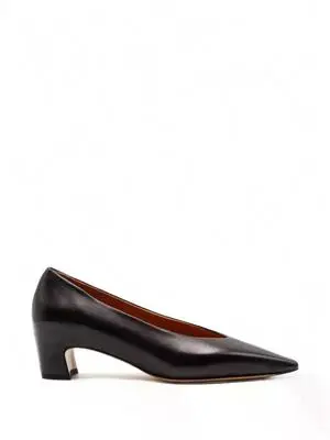 MARA BINI Tapered-toe Leather Pumps - Black