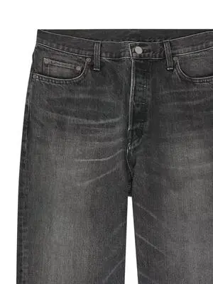 SSSTEIN Washed-effect Straight-leg Jeans - Grey
