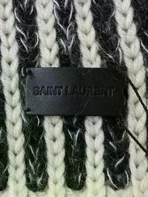 Saint Laurent Crochet-knitted Scarf