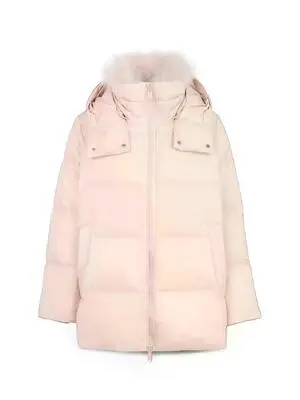 YVES SALOMON Shearling-trim A-line Jacket