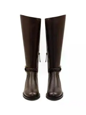 Roberto Festa Braided Buckle-detail Boots