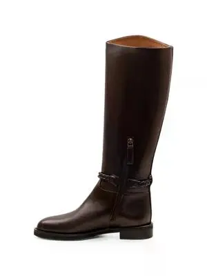 Roberto Festa Braided Buckle-detail Boots