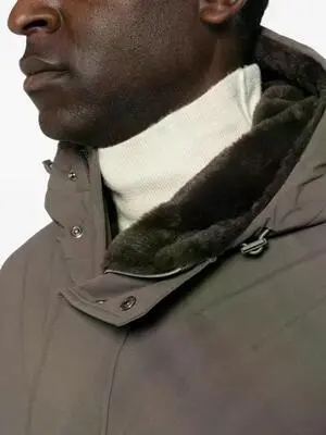 Herno Faux-fur Trim Hooded Coat