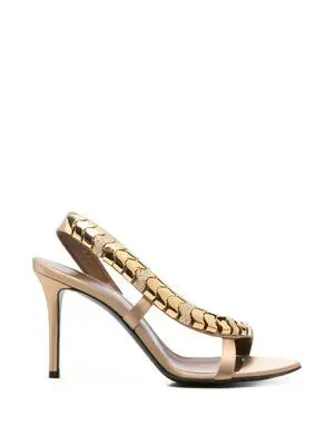 GIUSEPPE ZANOTTI Embellished-strap Satin Sandals