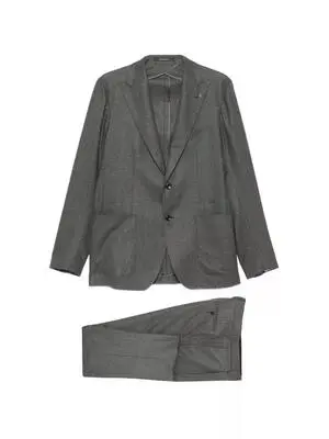 Tagliatore Single-breasted Notched-lapels Suit - Grey