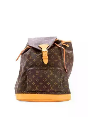 LOUIS VUITTON Monogram Canvas Montsouris Gm Backpack - Brown