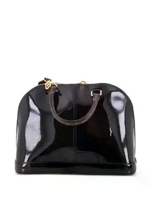 LOUIS VUITTON Alma Handbag Vernis With Monogram Canvas Pm Satchel